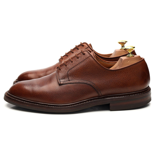 'Grasmere' Tan Brown Grain Leather Derby UK 8.5 E - Abbot's Shoes
