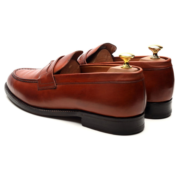 'Darwin' Tan Brown Leather Loafers UK 8.5 F - Abbot's Shoes