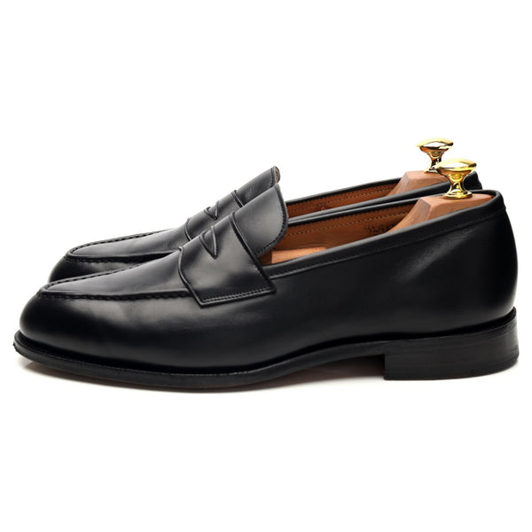 'Harvard' Black Leather Loafers UK 8 - Abbot's Shoes