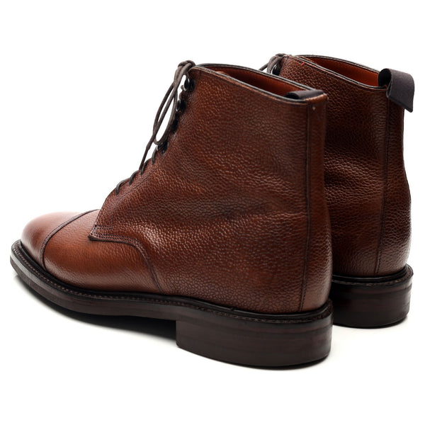 'Taron' Brown Leather Boots UK 6 E - Abbot's Shoes