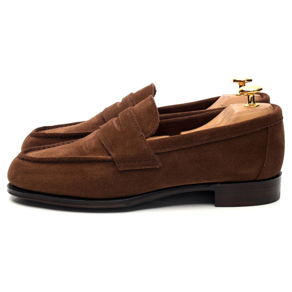 'Cannes' Brown Suede Split Toe Loafer UK 6 E - Abbot's Shoes