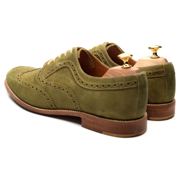 'Tye' Green Nubuck Suede Oxford Brogues UK 11 - Abbot's Shoes