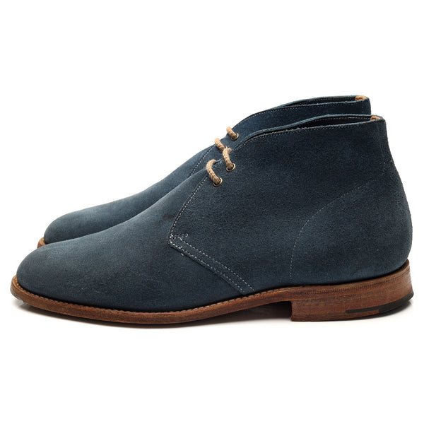 'Sahara' Blue Suede Chukka Boots UK 6 G - Abbot's Shoes