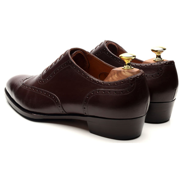 Oct. Tenth Dark Brown Leather Oxford Brogues UK 7.5 - Abbot's Shoes