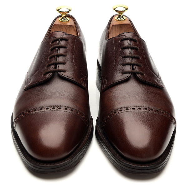 'Russel' Dark Brown Leather Derby UK 7 EE - Abbot's Shoes