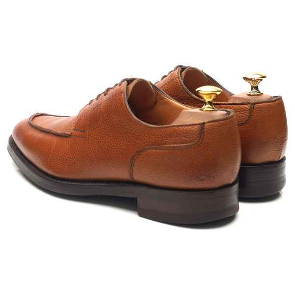 'Charlton' Tan Brown Leather Split Toe Derby UK 8 F - Abbot's Shoes