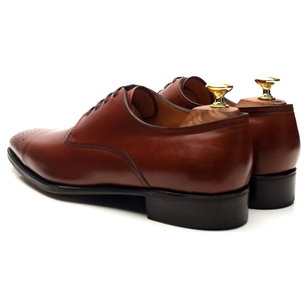 Prestige 'Oakley' Tan Brown Leather Derby UK 7.5 E - Abbot's Shoes